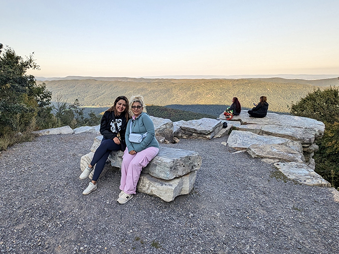 Nothing beats sharing a stunning vista with friends who appreciate a good mountain view as much as you do.