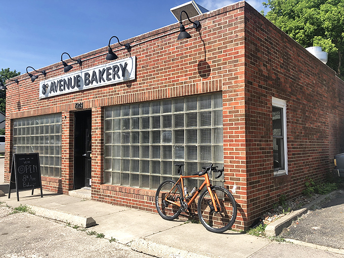 8th Avenue Bakery's classic brick building looks like it was plucked straight from a Norman Rockwell painting about American breakfast.