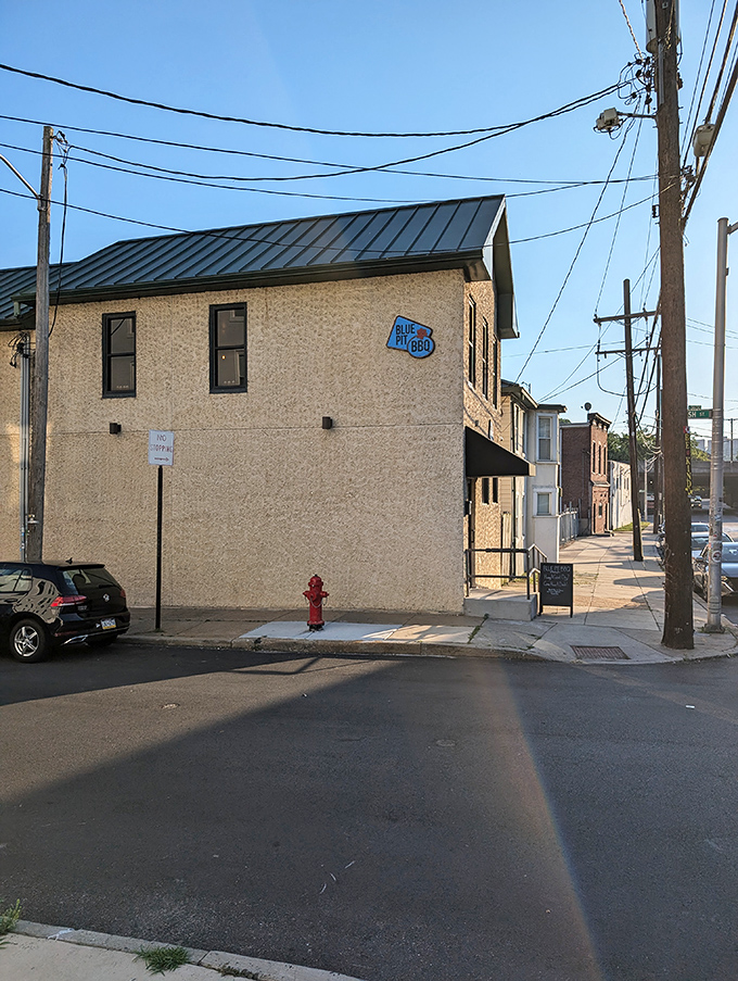 Blue Pit's understated exterior is the architectural equivalent of a poker face&mdash;hiding the flavorful royal flush waiting inside.