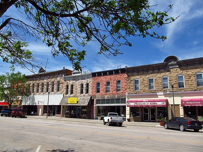 Chadron's beautiful downtown area blooms with affordable living options and vibrant community spirit. Those historic storefronts seem to celebrate the savings!