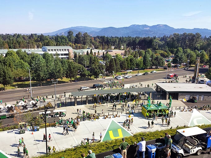 Eugene's vibrant downtown pulses with university energy, where college town meets Pacific Northwest outdoor adventure culture.