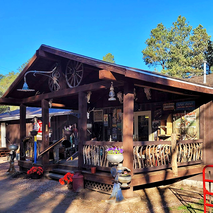 Holy Terror Antiques embraces its wild west roots with this cabin-style storefront. The name alone is worth the trip to Keystone!