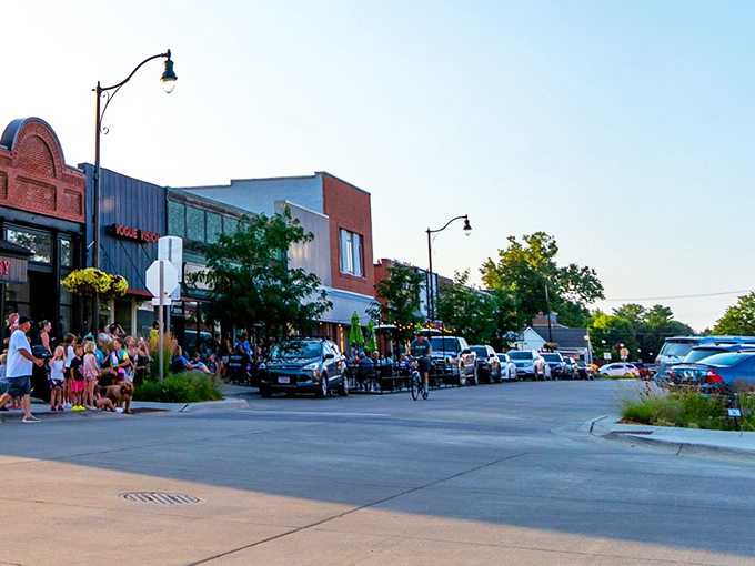 Indianola's town square offers the perfect launching pad for retirement adventures, close to everything yet peacefully removed.