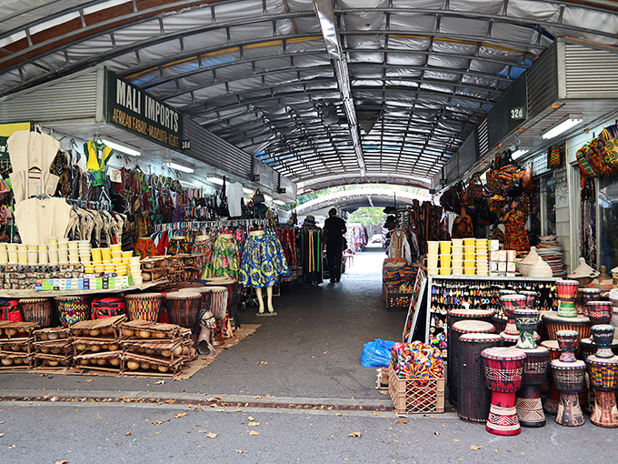 Harlem's covered market buzzes with authentic African culture, creating shopping experiences that transport you beyond city borders