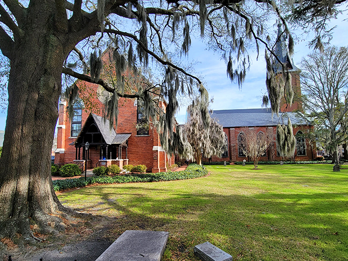 New Bern's waterfront gazebo offers the perfect spot to watch boats glide by while contemplating life's simpler pleasures.