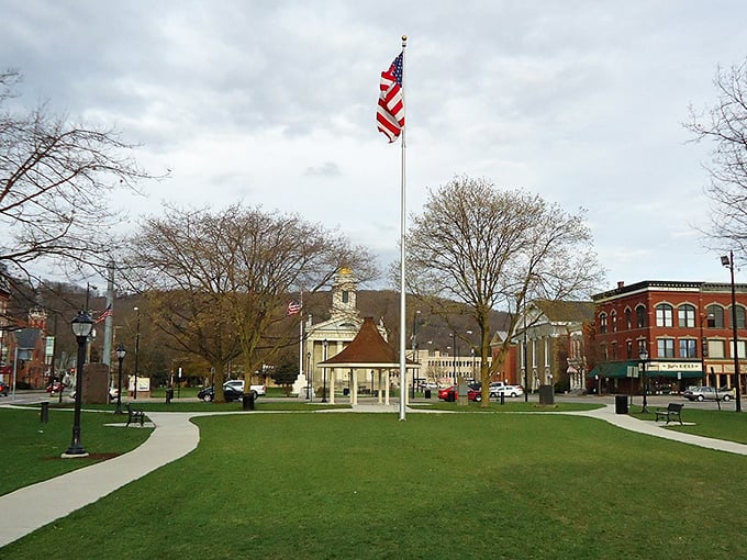 Norwich's picture-perfect town green &ndash; where history meets community and your retirement savings actually mean something.