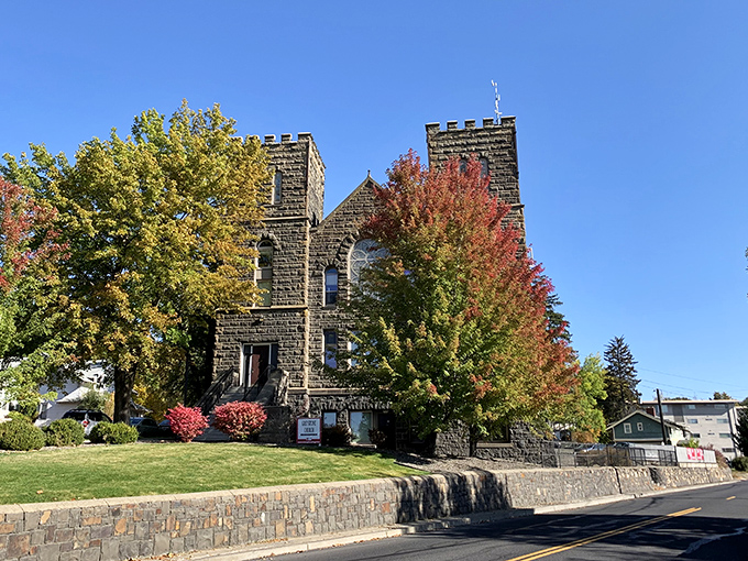 Pullman's historic brick buildings and fall foliage create a picture-perfect scene straight out of a college recruitment brochure.