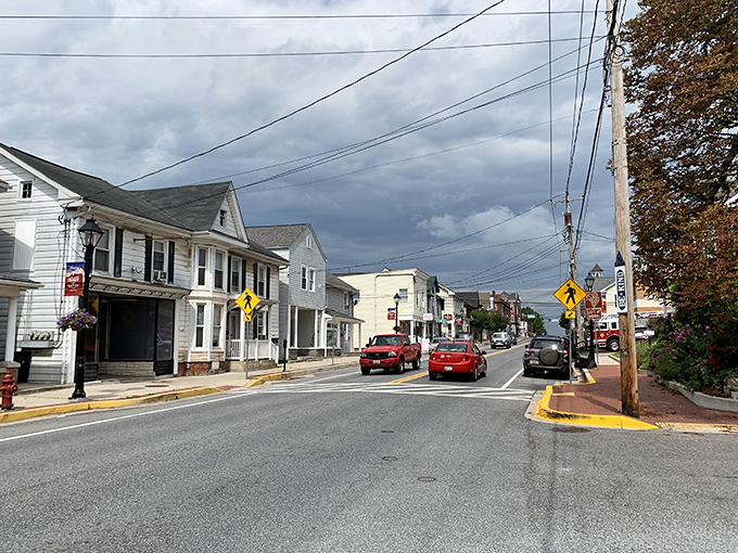 Taneytown's tree-shaded residential streets whisper "slow down and stay awhile" to weary city souls seeking peace. 