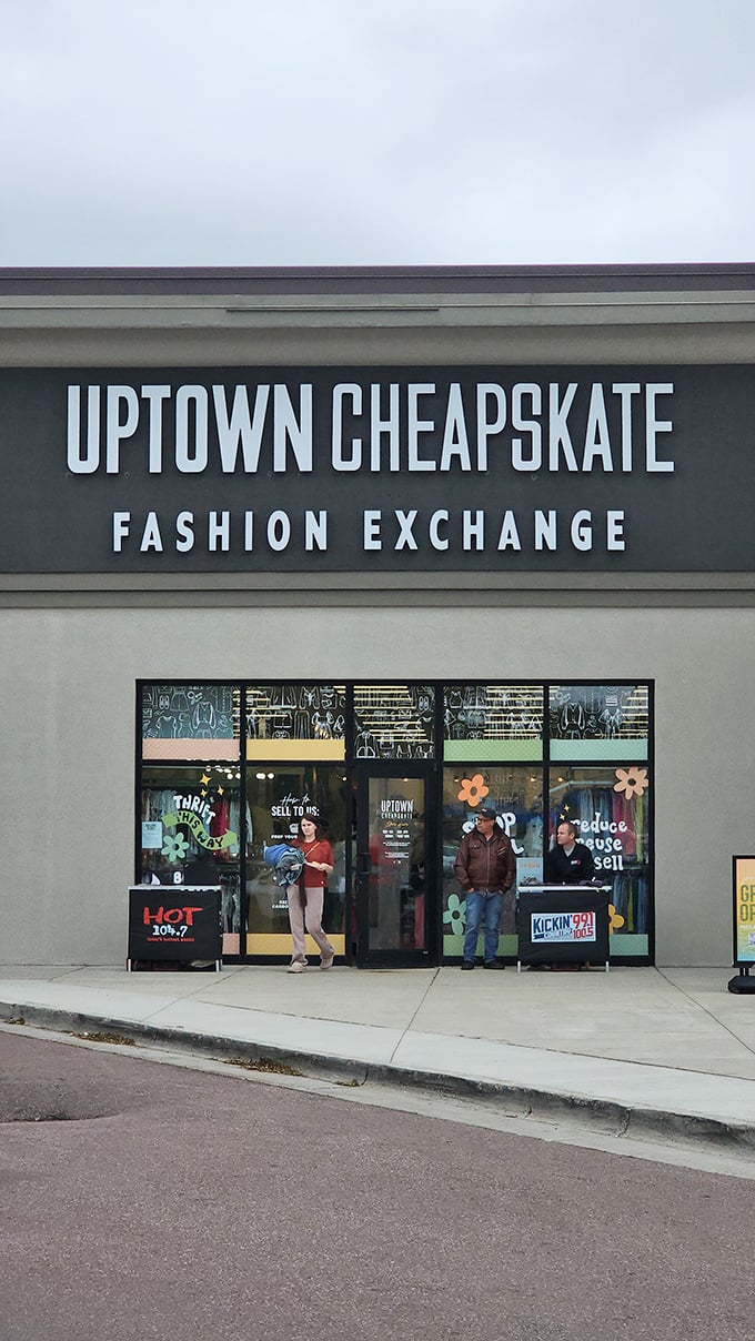 Modern and inviting, this storefront promises a contemporary take on the thrill of the thrift hunt.