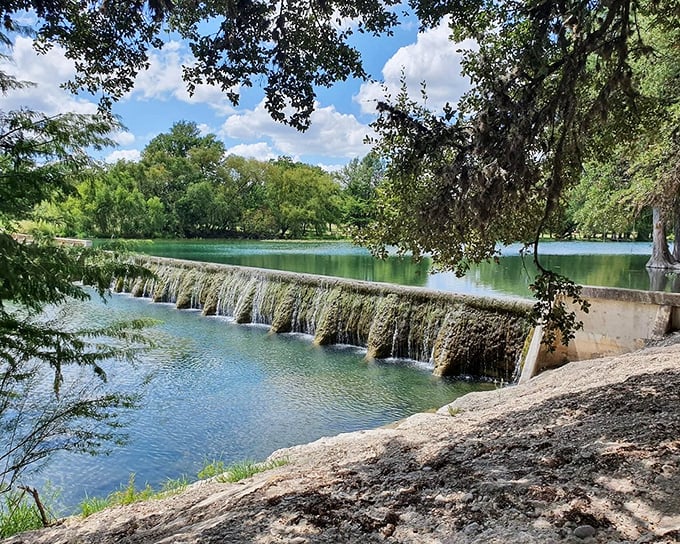 Quiet riverside serve a tiny community that treasures its riverside location and peaceful atmosphere completely.