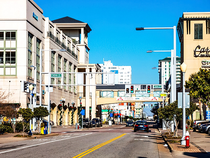 Virginia Beach's oceanfront hotels stand at attention like a wall of sandcastles that somehow survived high tide.