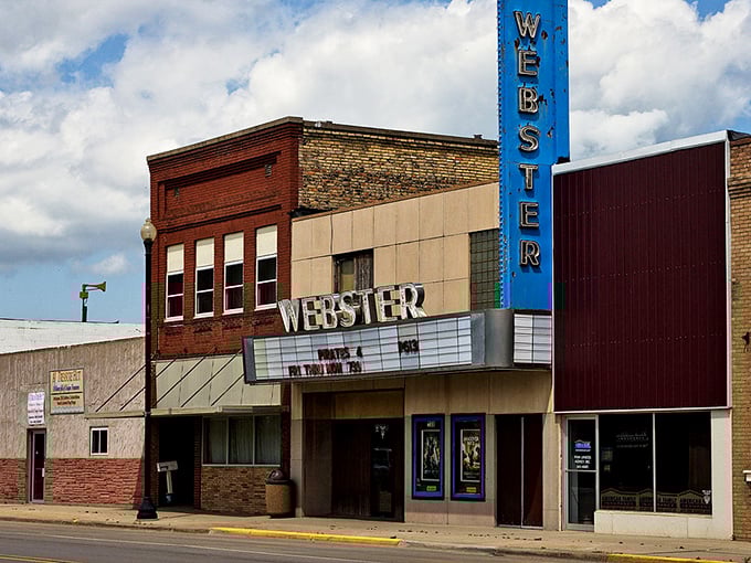 Webster's main street maintains its classic small-town appeal, where local businesses thrive and community connections run deep.