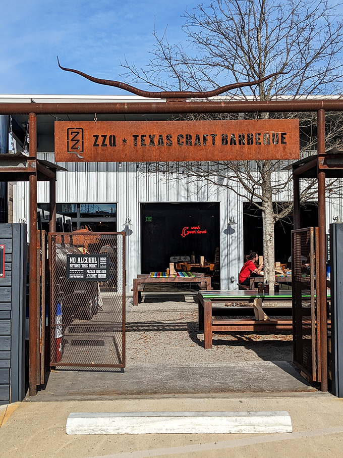 Industrial chic meets Texas craft barbecue where modern techniques create timeless smoky flavors and memories. 