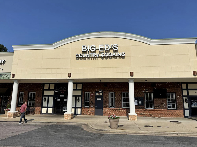 The brick-and-white facade houses breakfast traditions that have been perfected over generations of hungry North Carolinians.