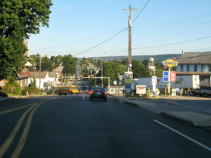 Evening festivals transform Blue Ball's streets into vibrant community celebrations where neighbors become friends and memories are made.
