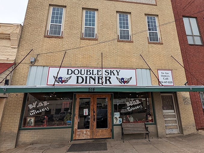 Those wooden doors at Double Sky Diner have welcomed hungry Texans for years, promising home cooking that rivals grandma's best efforts.