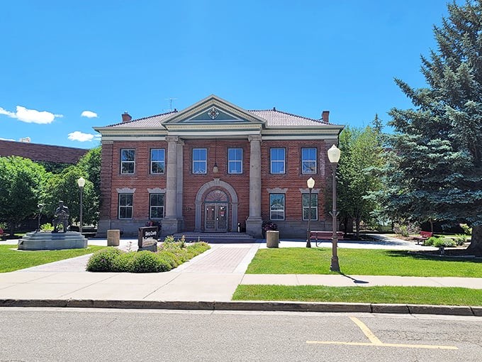 Sunshine bathes Evanston's valley setting, where retirement means waking up to mountain views and small-town friendliness.