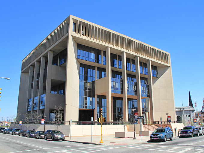 Fall River's modern municipal buildings stand alongside historic architecture in a city where housing costs remain surprisingly affordable.