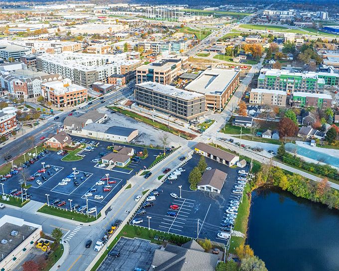 These contemporary streetscapes show how thoughtful planning creates communities where people actually want to spend time.