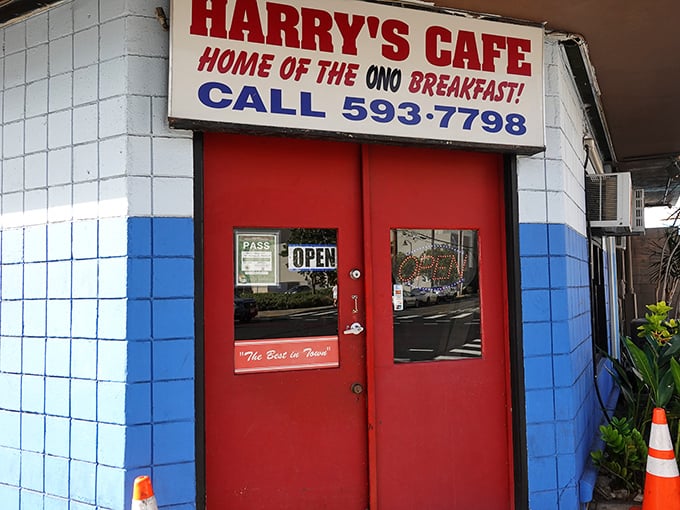 Red doors welcome hungry patrons to a breakfast institution where "The Best in Town" isn't just a slogan, it's a promise.