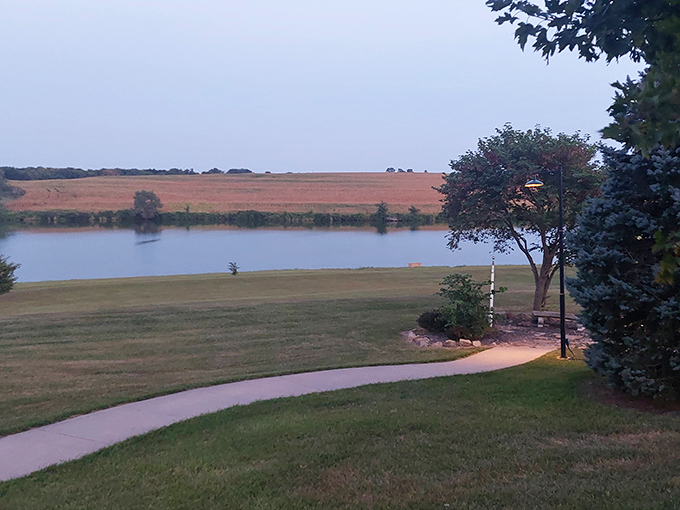 Peaceful waters reflect the sky in Hiawatha, where natural beauty comes standard with the remarkably reasonable cost of living.