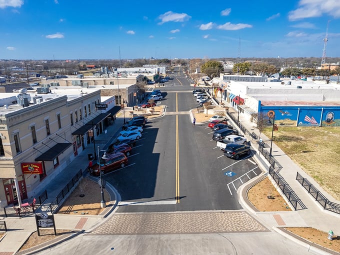 Downtown Killeen's streets showcase the blend of historic and practical that makes this military-adjacent city so livable and affordable.