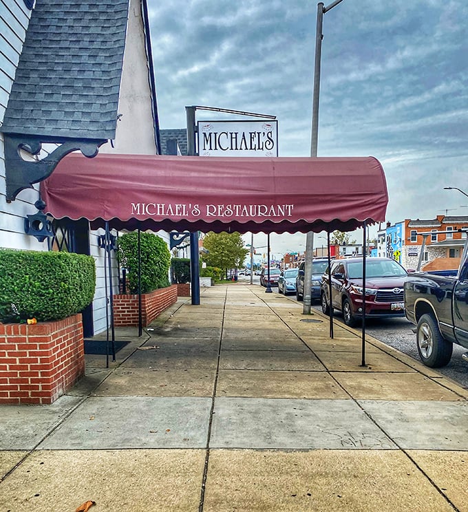 Michael's unpretentious white exterior hides world-class steak expertise. This Baltimore landmark proves great food doesn't need fancy packaging.