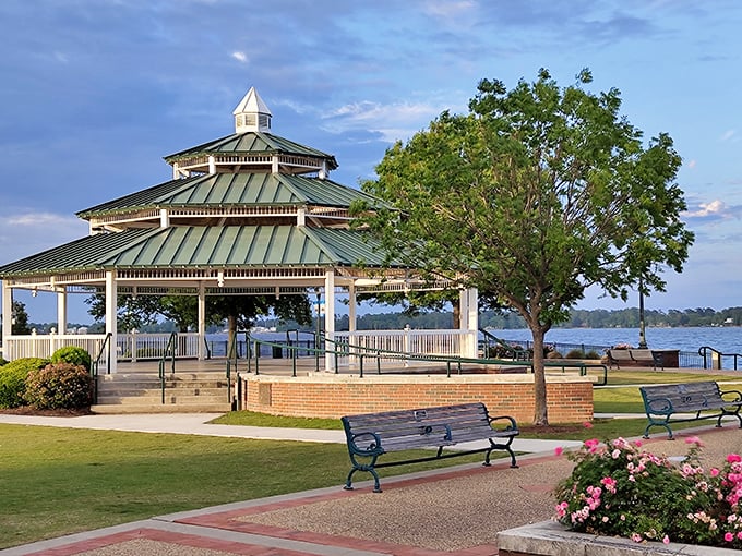 This charming New Bern church has been a spiritual landmark for generations, its spire pointing skyward like a celestial signpost.