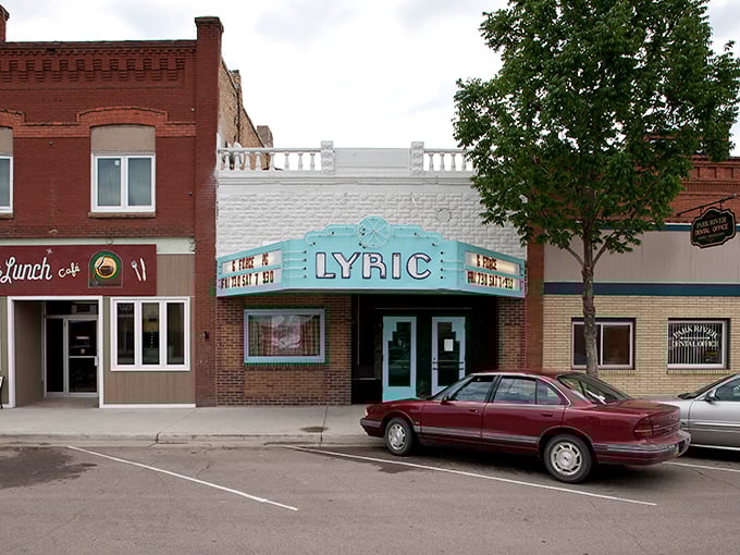 Park River's Lyric Theater doesn't need IMAX to impress—just popcorn that costs less than your monthly car payment.
