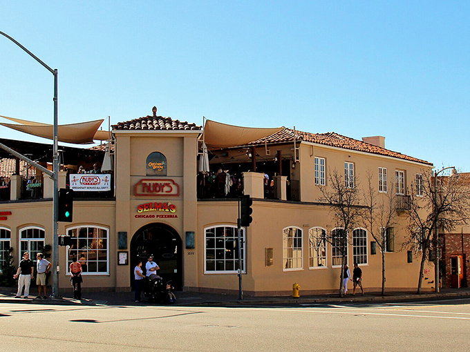 Even pizza joints in San Juan Capistrano embrace the mission-style architecture&mdash;where else can you enjoy Chicago deep dish under Mediterranean tile roofs?