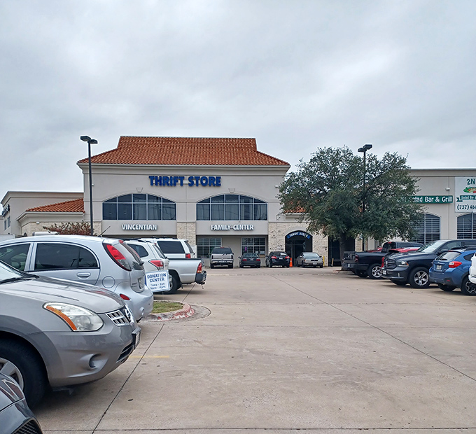 Behind those arched windows lies proof that charity shopping can look absolutely elegant these days.
