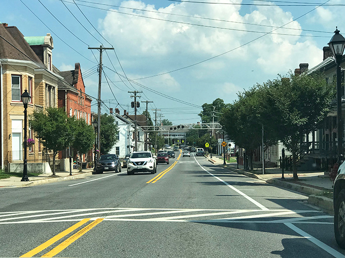 Small-town Maryland at its finest, where front porches still serve their intended purpose of neighborly conversation. 