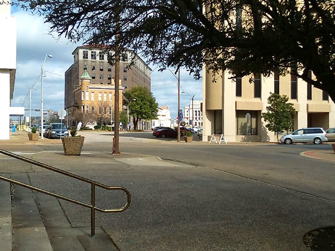 Texarkana's downtown view showcases historic architecture and open streets&mdash;where your retirement budget breathes as easily as you will in this affordable border town.