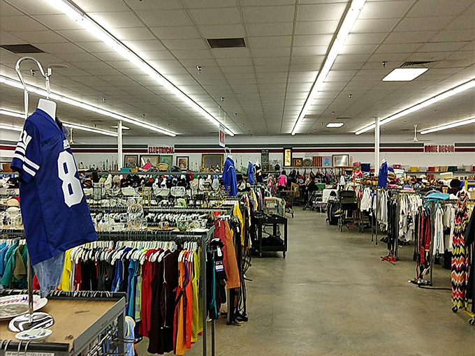 Wide aisles and organized chaos—the thrill of the hunt without the frustration of the jungle.