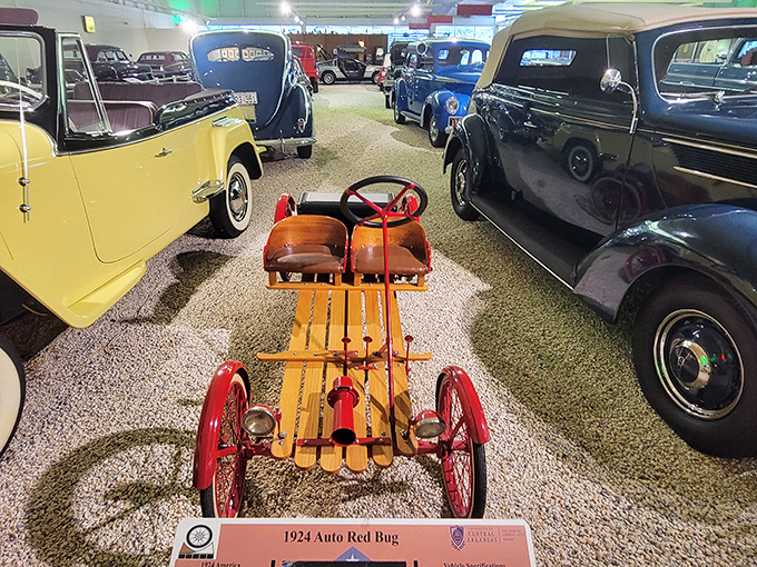 The whimsical 1924 Auto Red Bug looks like what would happen if a soapbox derby champion got an engineering degree&mdash;simple, ingenious, and irresistibly fun.