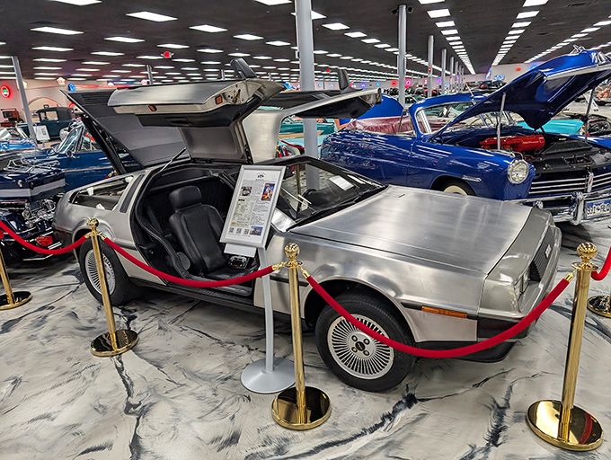 The DeLorean doesn't need roads where it's going, but it does need admirers &ndash; and with those gull-wing doors, it's never in short supply.