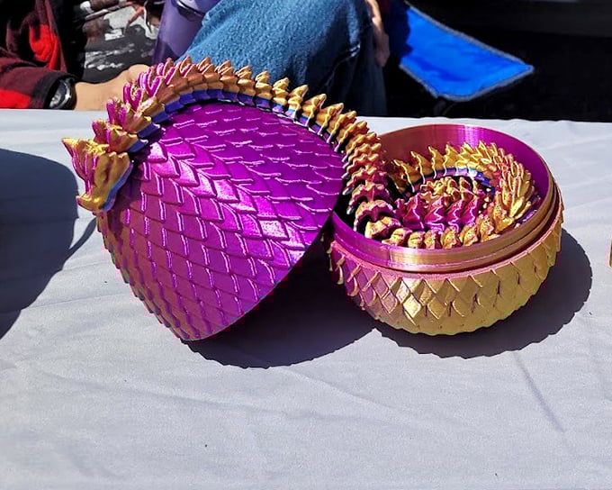 Dragon eggs? Mermaid scales? Whatever these metallic treasures are, they'd make Daenerys Targaryen jealous. Fantasy comes to life in unexpected forms.