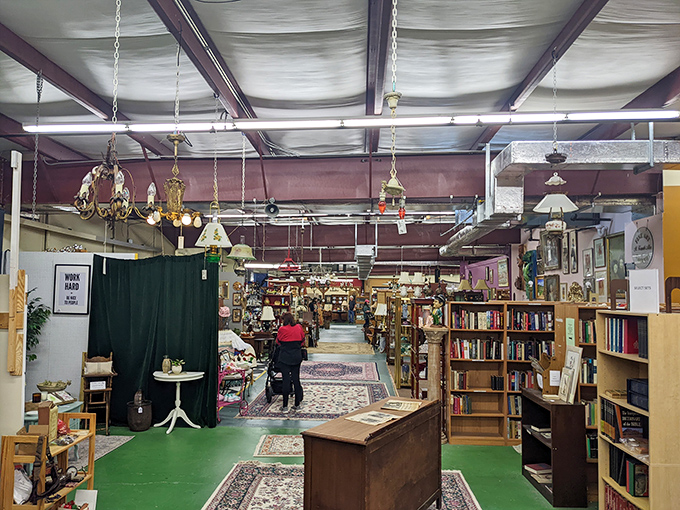 The kind of organized chaos that makes bargain hunters' hearts beat faster and credit cards emerge from wallets.