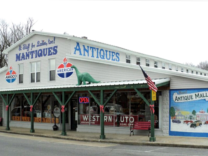 Mantiques perfectly captures the spirit of Hazel's antique scene, where nostalgic treasures await hunters of America's material past.