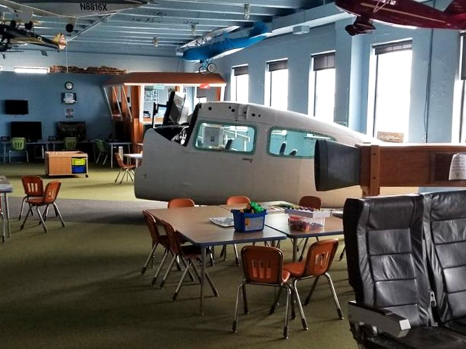 Where future pilots are born&mdash;this kid-friendly learning space cleverly disguises education as fun, complete with a real cockpit section that's seen more tiny fingerprints than actual flight hours.