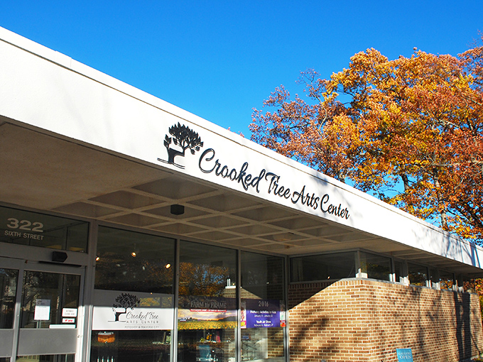 The Crooked Tree Arts Center doesn't just house creativity&mdash;it celebrates it under Michigan's autumn canopy, a different kind of masterpiece.