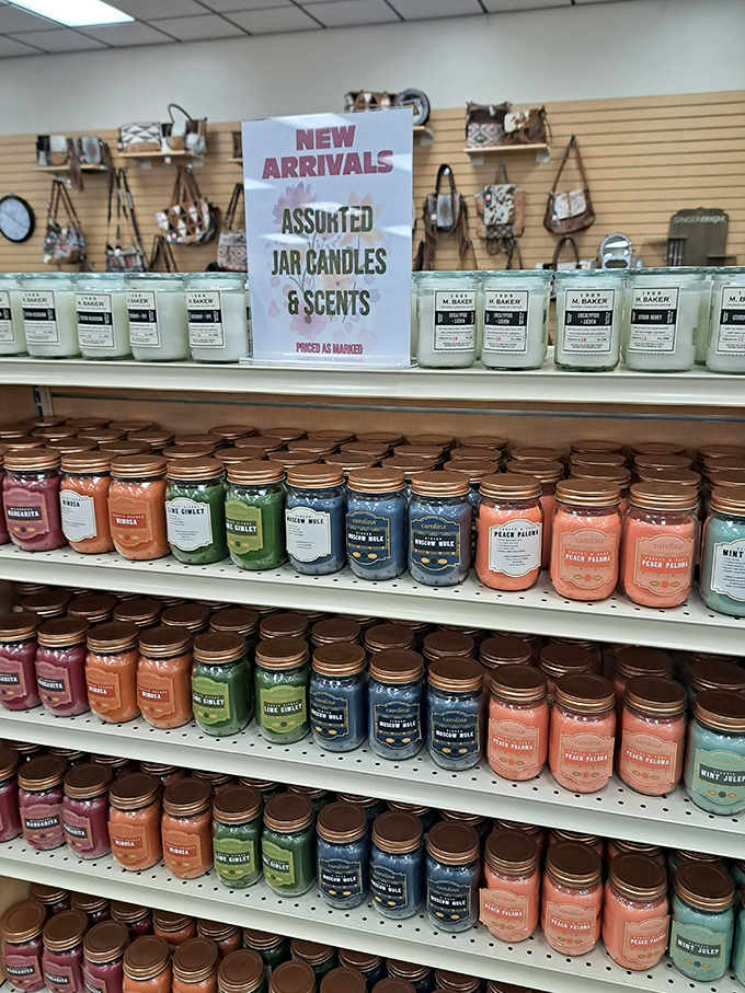 Jar candles in every scent imaginable. Because "Winter Walk" somehow smells exactly like your childhood memories of snow days.