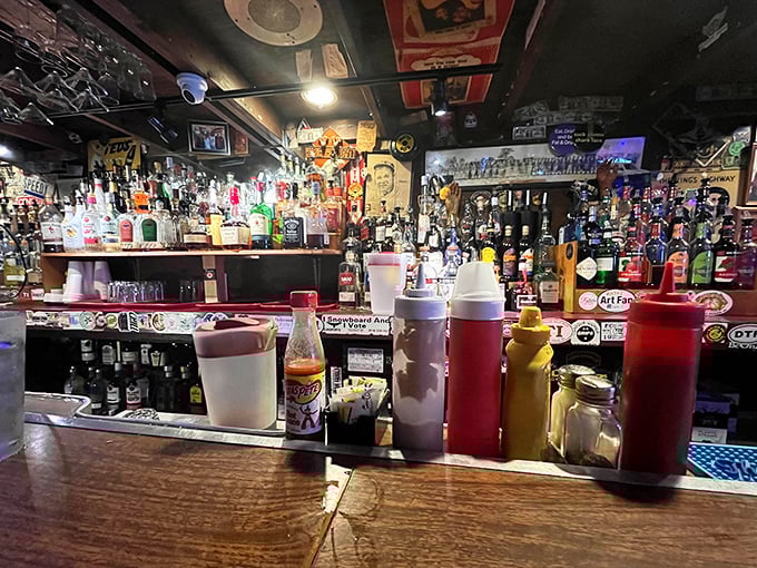 Behind that bar lies liquid courage for tackling the Thurmanator &ndash; you might need it.