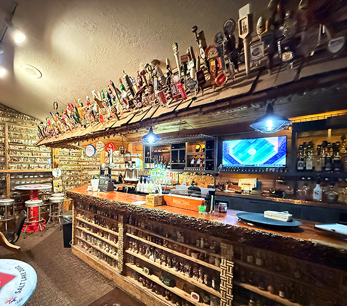 This isn't just a bar&mdash;it's a museum of libations where tap handles stand like soldiers ready to quench the thirst that good steak inevitably creates.