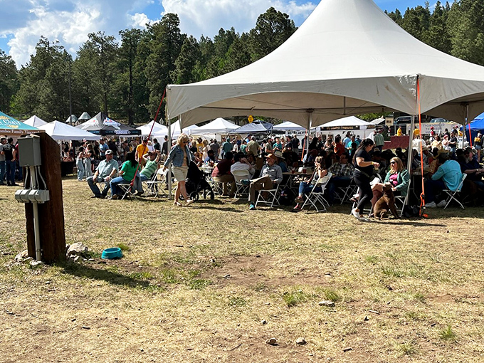 Festival season brings the community together under white tents. The crowd gathers like old friends at a reunion&mdash;which, in small towns, it often is.