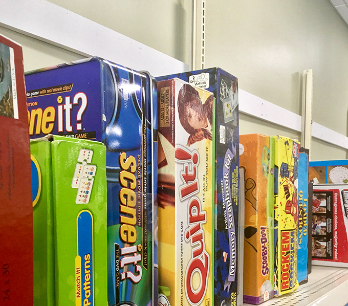 Board game bonanza! Childhood classics and forgotten favorites line the shelves, ready to rescue your next rainy Vermont afternoon.