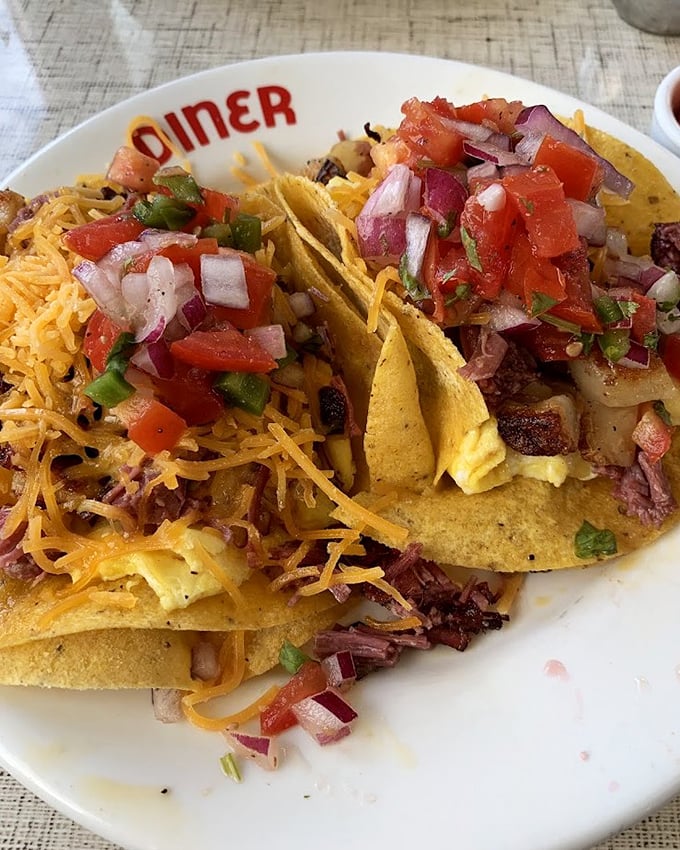 Breakfast tacos that bring a fiesta to your morning routine. That fresh pico de gallo isn't just a topping&mdash;it's confetti celebrating another day worth waking up for.