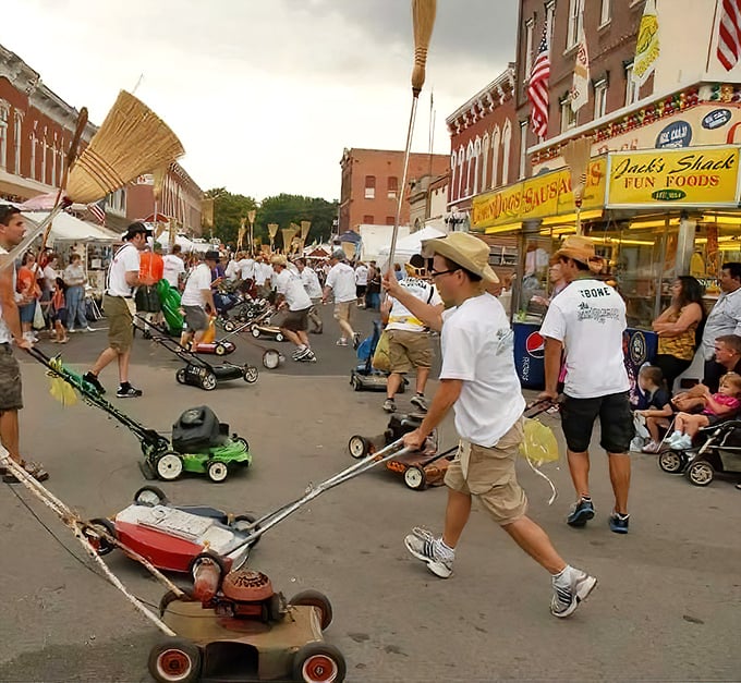 The Broomcorn Festival parade features lawn mowers transformed into chariots&mdash;small-town ingenuity at its most entertaining.