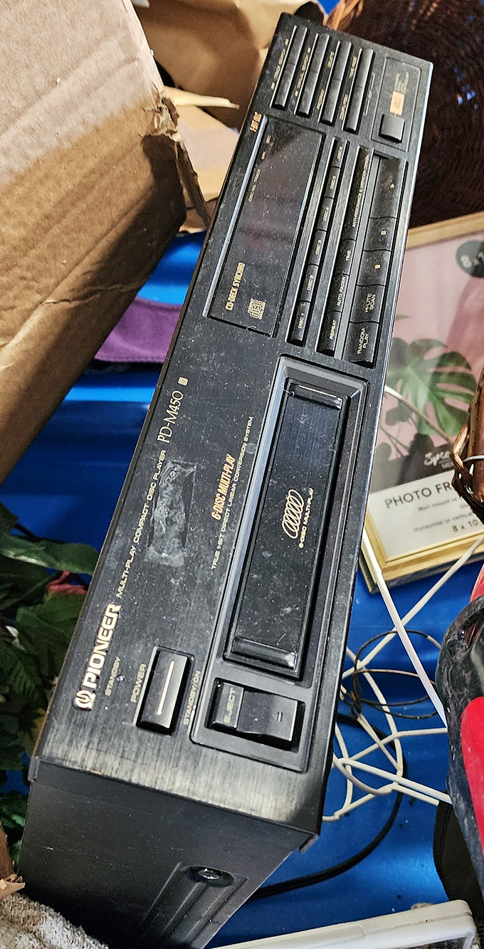 A Pioneer CD player that survived the streaming revolution. In the age of Spotify, there's something charmingly rebellious about physical media.