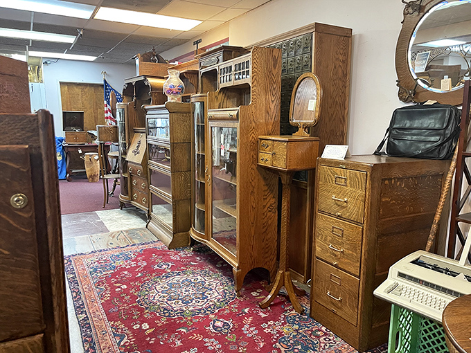 These aren't just oak cabinets and dressers&mdash;they're time capsules from when craftsmanship mattered more than assembly instructions.